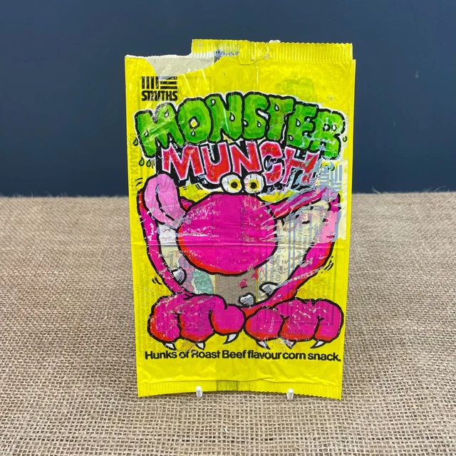 ORIGINAL VINTAGE RETRO Smiths Monster Munch Crisp Packet - The Kraken £ ...