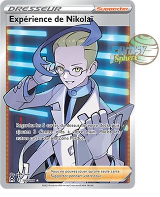 POKEMON 190/196 NIKOLAI Experience Full Art EB11 Epee & Shield 11 ...