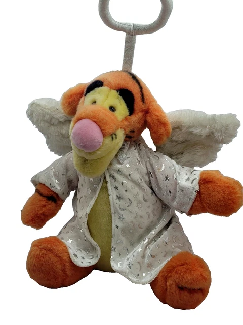 DISNEY STORE ANGEL Tigger With Halo Cuddly 13" Plush Soft Toy Teddy ...