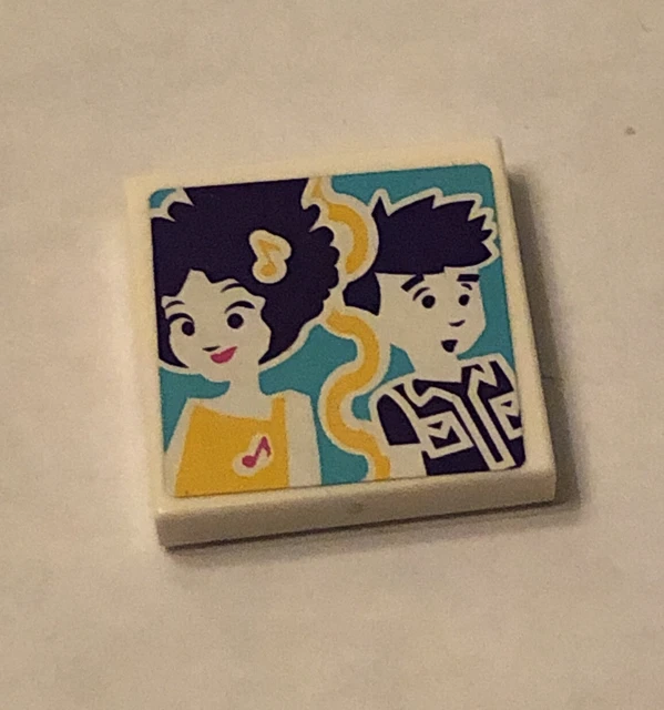 LEGO TILE 2X2 Smiling Female and Music Notes Pattern 3068bpb1054 £1.45 ...