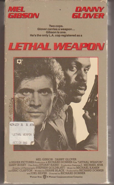 *1987 VHS MOVIE Lethal Weapon Warner Bros. Mel Gibson Danny Glover $4.49 - PicClick CA