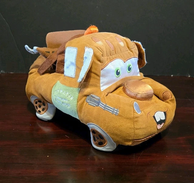 DISNEY PIXAR CARS Tow Mater Plush Toy Stuffed Truck Small 8" Disney ...