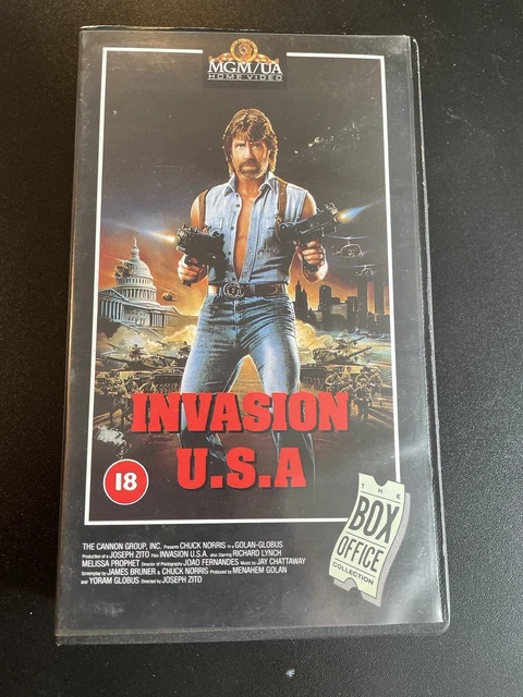 INVASION USA (VHS) 1985 Chuck Norris, Richard Lynch Action Movie ...