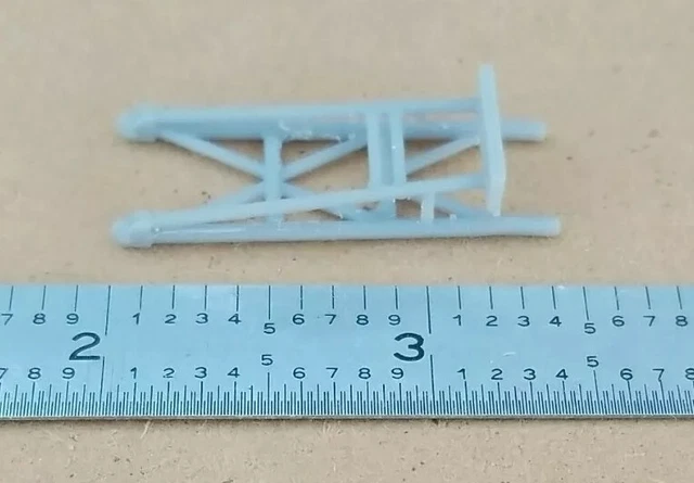 RESIN 3D PRINTED 1/43 Drag Car Wheelie Bar Assembly £3.00 - PicClick UK