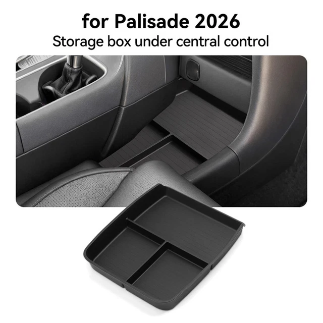FOR HYUNDAI PALISADE 2026 Plus Car Console Lower Layer Storage Box TPE ...