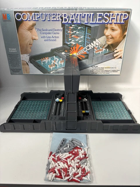 MB GAMES COMPUTER Battleships Retro Vintage 1977 - New Never Used With ...