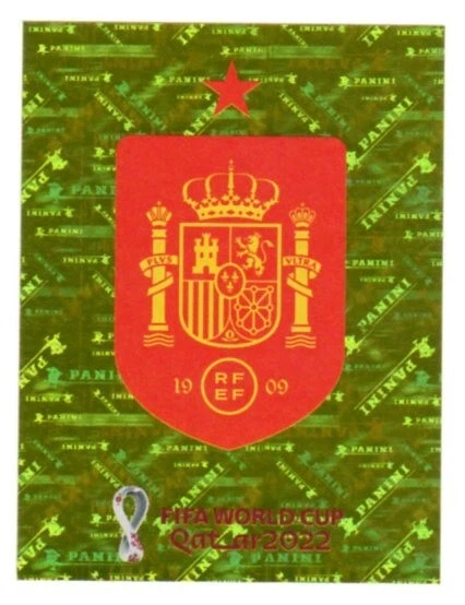 STICKER PANINI FIFA World Cup QATAR 2022 #ESP 2 SPAIN Team Logo EUR 1,25 - PicClick IT