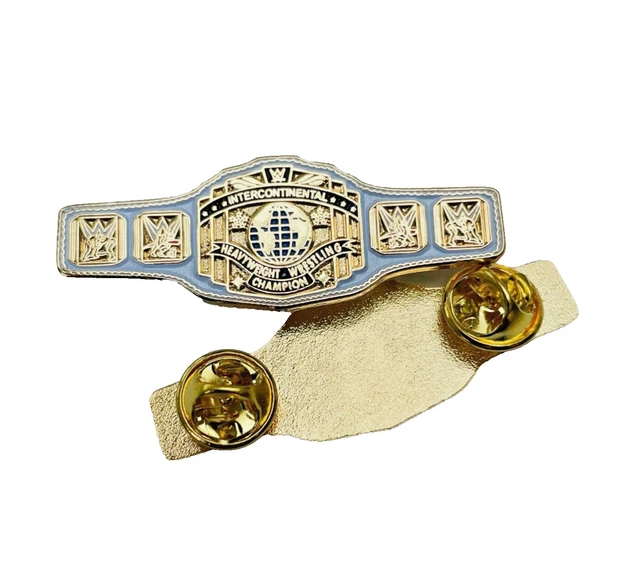 INTERCONTINENTAL HEAVYWEIGHT CHAMPIONSHIP Belt WWE, WWF, WCW Enamel Pin ...