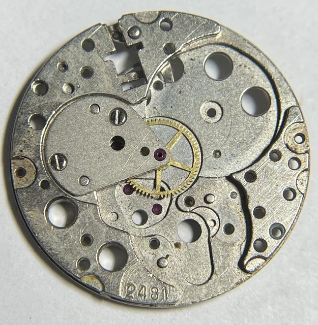 MOVIMENTO TISSOT 2481 Per Pezzi Da Ricambio 100 Barra Piatta EUR 30,25 ...