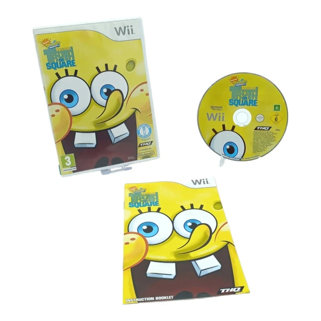 SPONGEBOB TRUTH OR Square Nintendo Wii Game Near Mint Complete + Manual ...