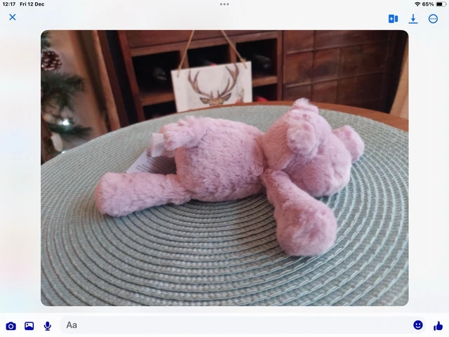 JELLYCAT TINY SMUDGE Hippo Plush Toy Soft Lilac New with Tags Genuine £ ...