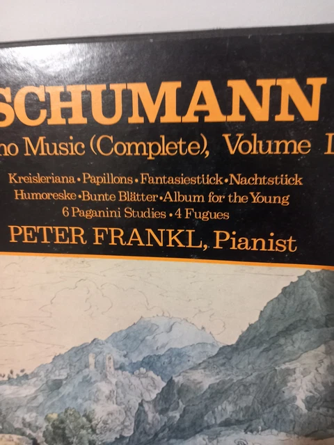 SCHUMANN PIANO MUSIC volume 3 vox boxset Vinyl lp record Peter Frankl 3 ...