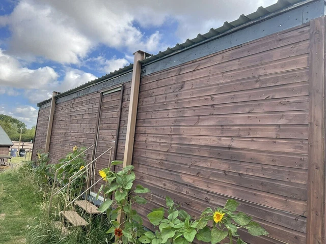 SELF -BUILD PORTACABIN wooden cladding and electric hook up £2,000.00 ...
