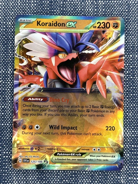 POKÉMON TCG KORAIDON ex Scarlet & Violet - Base Set 125/198 Holo Double ...