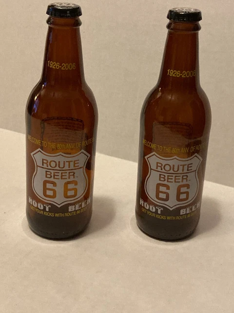 VINTAGE COLLECTIBLE ROUTE 66 ROOT BEER BOTTLES $3.00 - PicClick