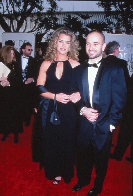 DIA BROOKE SHIELDS und Andre Agassi 1996 formato KB fotografo P15-30-3 ...