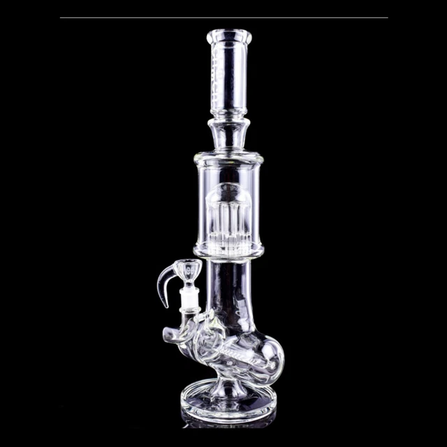 CHEECH GLASS - 18″ Inline Water Pipe with Tree Perk $151.68 - PicClick AU