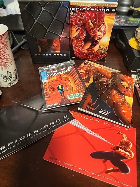 SPIDER-MAN 2 LIMITED Coll Ed Gift Set DVD 2004 Tobey W/Comic, Postcards Book See £23.10 ...