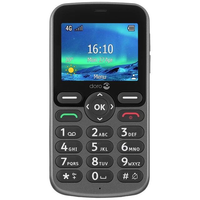 DORO 5860 TÉLÉPHONE portable pour séniors avec station de charge ...