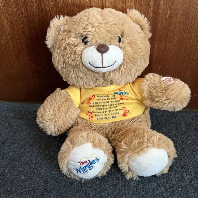 THE WIGGLES SINGING Teddy Bear Plush Toy 2019 "Everybody Clap ...