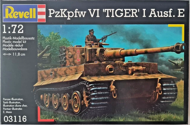 REVELL 03116 PZKPFW VI "Tiger" I Ausf E ungebaut 1:72 komplett ...