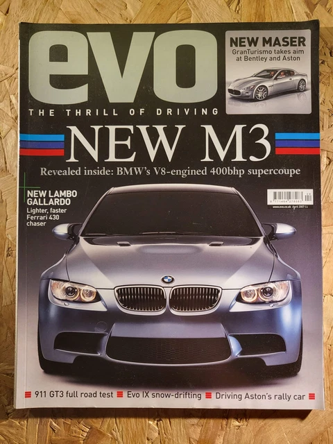 EVO MAGAZINE APRIL 2007 #103 (945) Maserati Granturismo BMW M3 ...