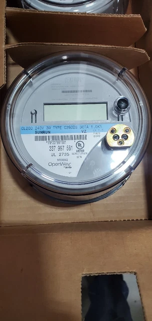 CENTRON ITRON SUNRUN OpenWay Smart Meter CL200 240V 3W C2SODS $242.55 ...