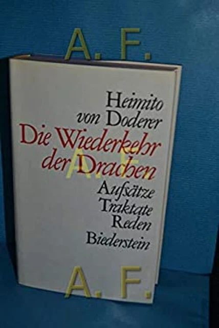 DIE WIEDERKEHR DER Drachen Von Heimito Von Doderer 1970, Buch: Auf EUR ...