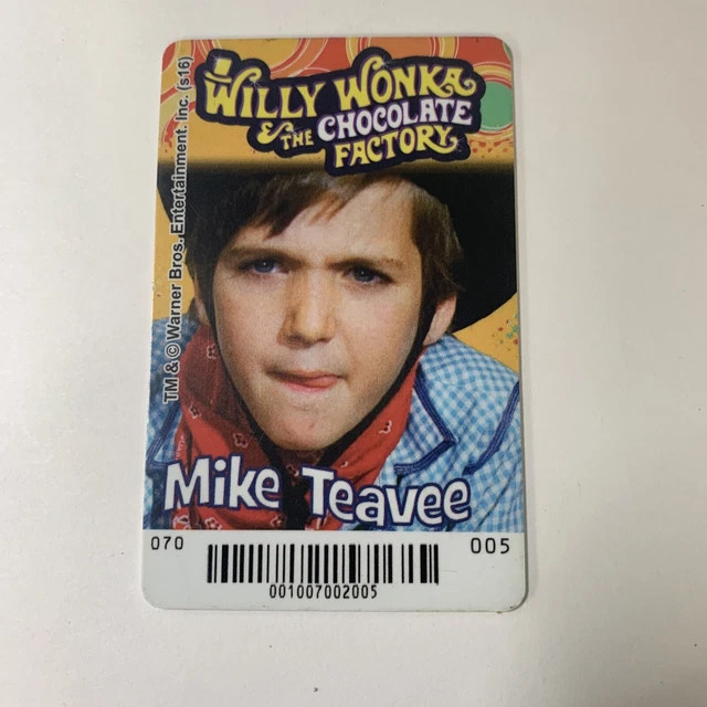 WILLY WONKA AND the Chocolate Factory Arcade Card Charlie Bucket Warner ...