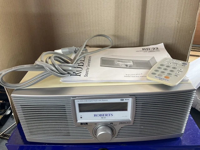 ROBERTS RD-22 FM RDS DAB Digital Radio - Sound Distorted £4.99 ...