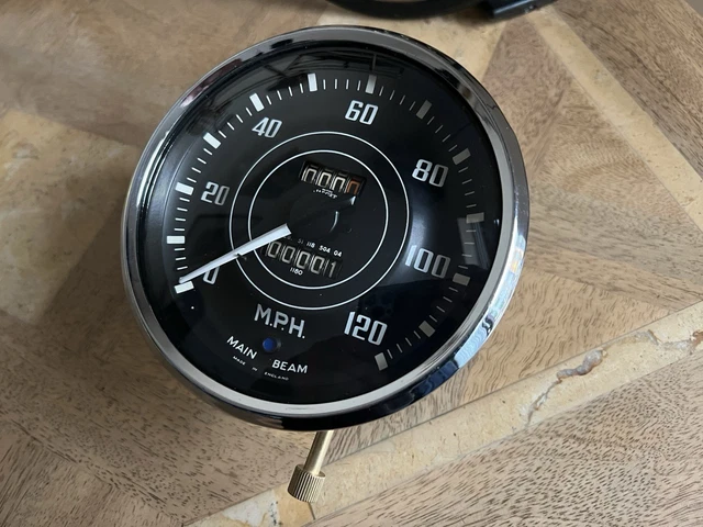 TRIUMPH TR3 SPEEDOMETER Jaeger S628 51 118 504 04 Fully Professionally ...