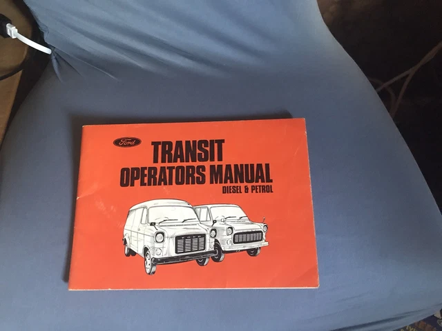 FORD TRANSIT OWNER Handbook original FORD MOTOR Co publication £5.25 ...