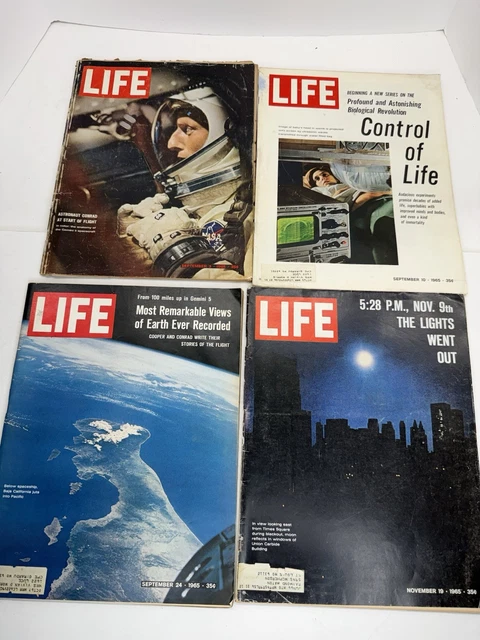4 VINTAGE LIFE Magazines Ads History Fashion Political September ...