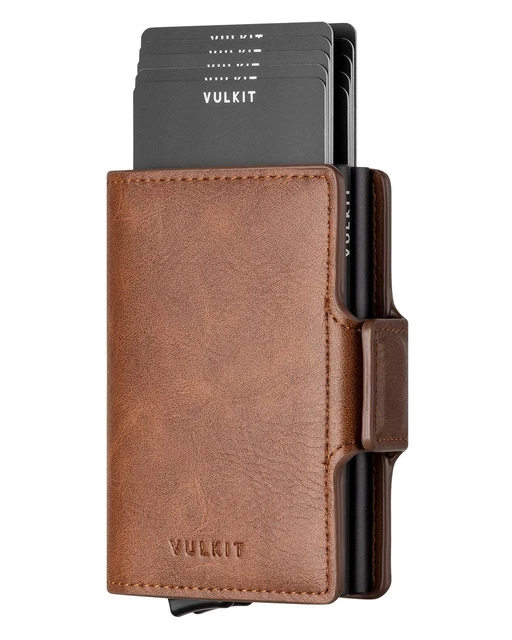 PORTE-CARTES DE CRÉDIT en Cuir Porte Carte Bancaire Anti Piratage RFID ...