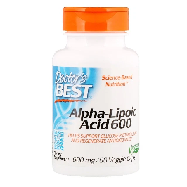 ALPHA-LIPOIC ACIDE 600MG X 60 Veg Capsules Recycle Glutathione et ...
