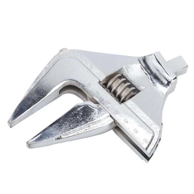 ADJUSTABLE WRENCH HEAD Industrial Grade Torsion Ultra Large Opening CRV ...