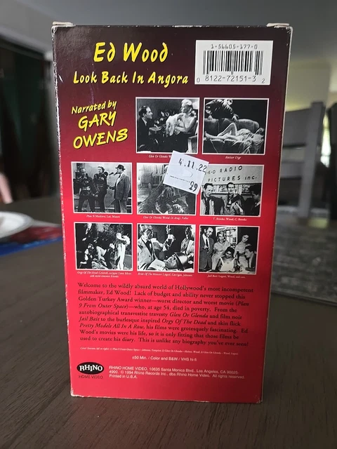 ED WOOD VHS Look Back in Angora Ed Wood RHINO $10.00 - PicClick CA