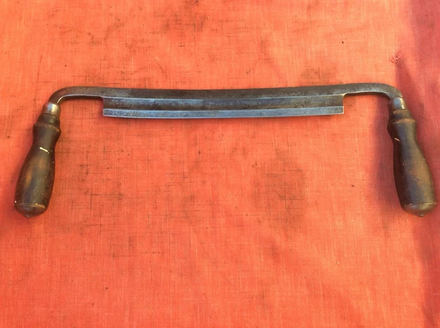 VINTAGE US RICH-CON Draw knife 10" Draw Shave Blade Wood Carpentry ...