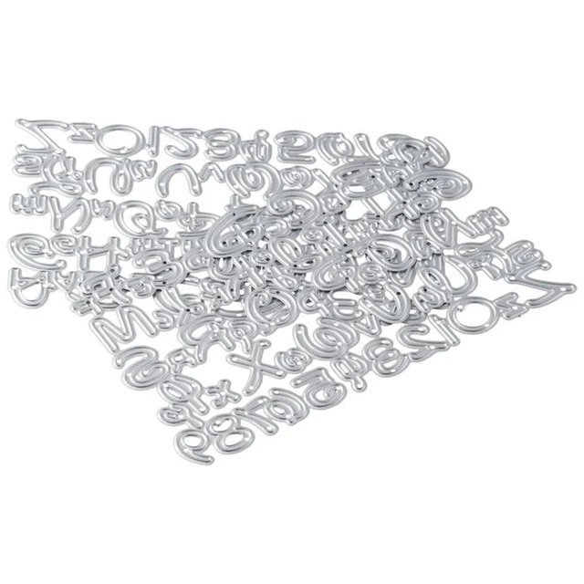 2 SETS LETTER Cutting Dies Letters Die Cuts Metal Letters for Card ...