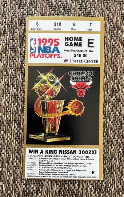 MICHAEL JORDAN/NBA PLAYOFFS 5-18-1995 Orlando Game E Ticket Stub EUR 13 ...