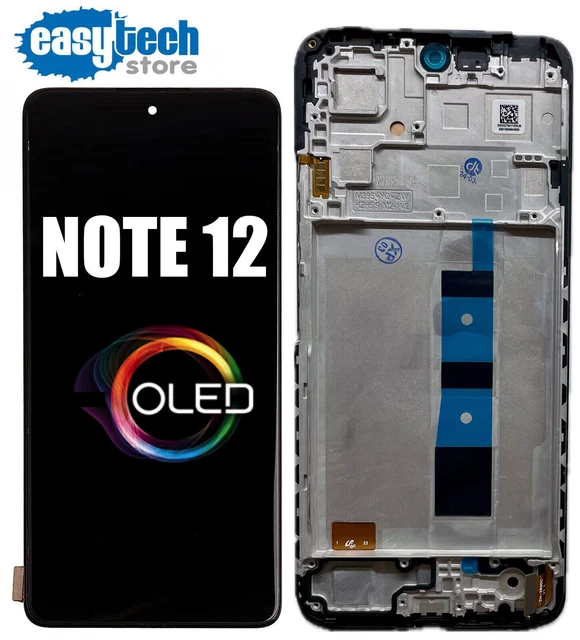 XIAOMI REDMI NOTE 12 OLED 4G 23021RAA2Y Touch FRAME Schermo LCD Display EUR 55,90 - PicClick FR