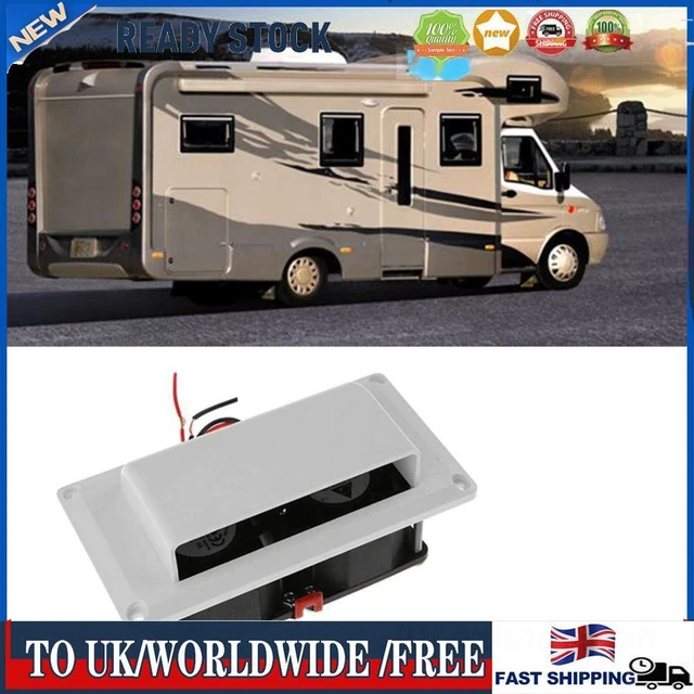 CARAVAN MOTORHOME TRAILER Side Air Vent Fan RV Ventilation Exhaust Fans ...