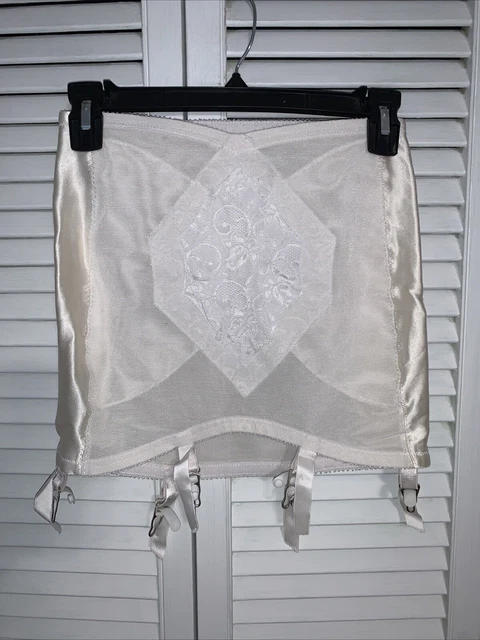VINTAGE IVORY/WHITE GIRDLE w/Garters Secrets In Lace Size 28 £25.93 ...