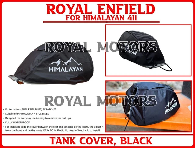 ROYAL ENFIELD &COUVERTURE DE RÉSERVOIR, NOIR" Pour Himalaya 411 ...