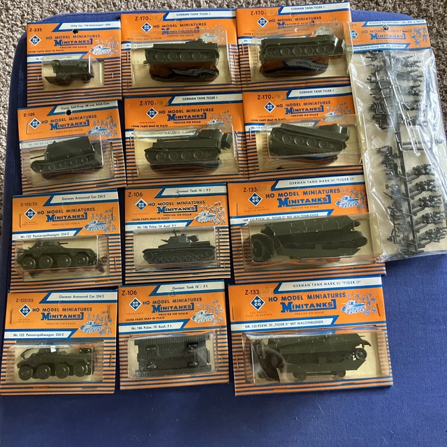ROCO HO MINITANKS WW2 Model German Army Vehicles Lot Miniature Tanks ...