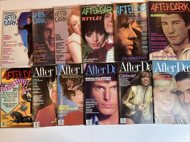 AFTER DARK MAGAZINE Lot 12 Issues 1980 Gay Men Entertainment Complete ...