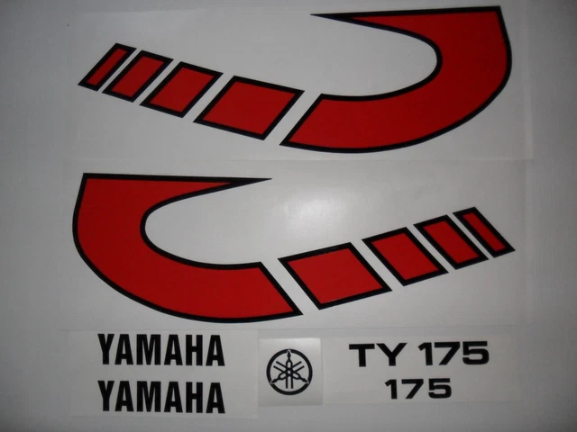 YAMAHA TY 175 tank decals-twinshock trials £22.95 - PicClick UK