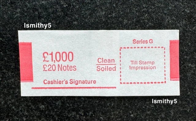 £20 NEW POLYMER notes money bands currency straps (select quantity 1 ...