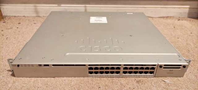 CISCO CATALYST 3850 WS-C3850-24P-S RJ45 Switch 24-Ports Ethernet Switch ...