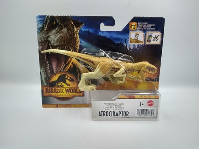MATTEL JURASSIC WORLD Dominion Ferocious Pack Atrociraptor Dinosaur ...